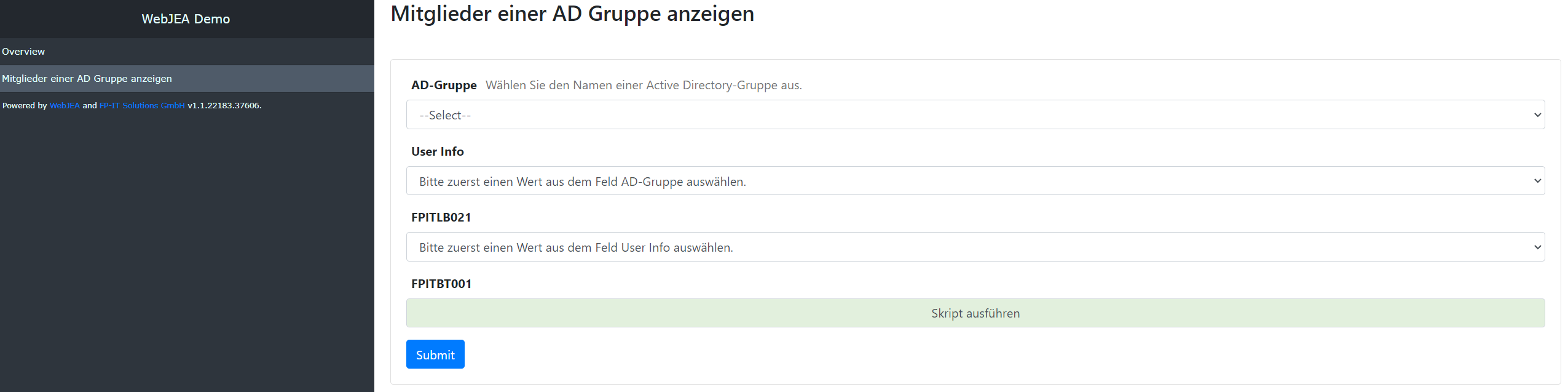 GitHub - FP-IT-Solutions-GmbH/WebJEA-Custom: WebJEA - Secure Self Service Web Forms from ...