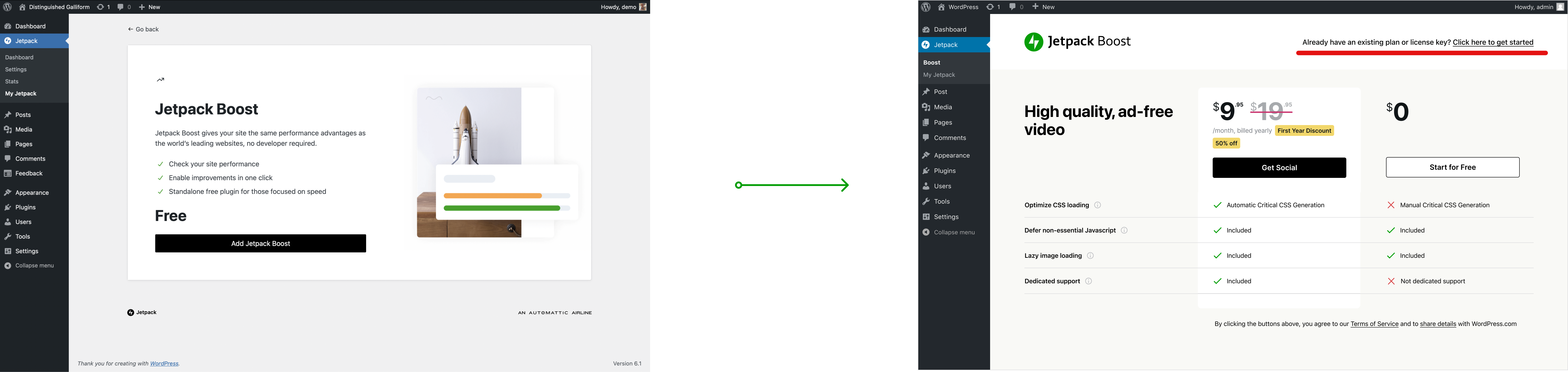 Update the Boost onboarding dialog to use the new plugin's pricing table screen · Issue #27680 ...