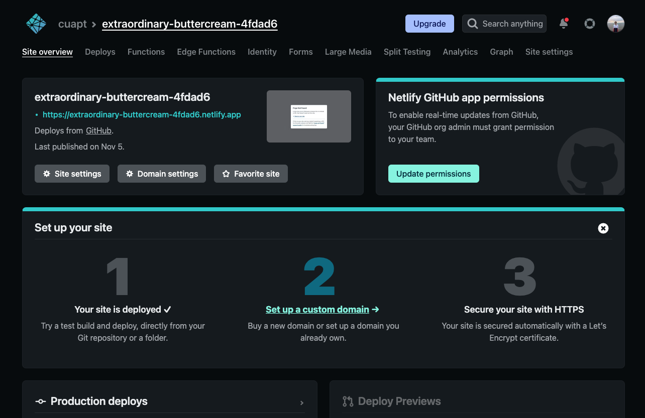 Connecting github repo to netlify · Issue #204 · cornell-dti/cu-apts · GitHub