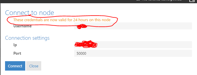 Connect to Node - always says creds valid for 24 hours on node · Issue #1085 · Azure ...