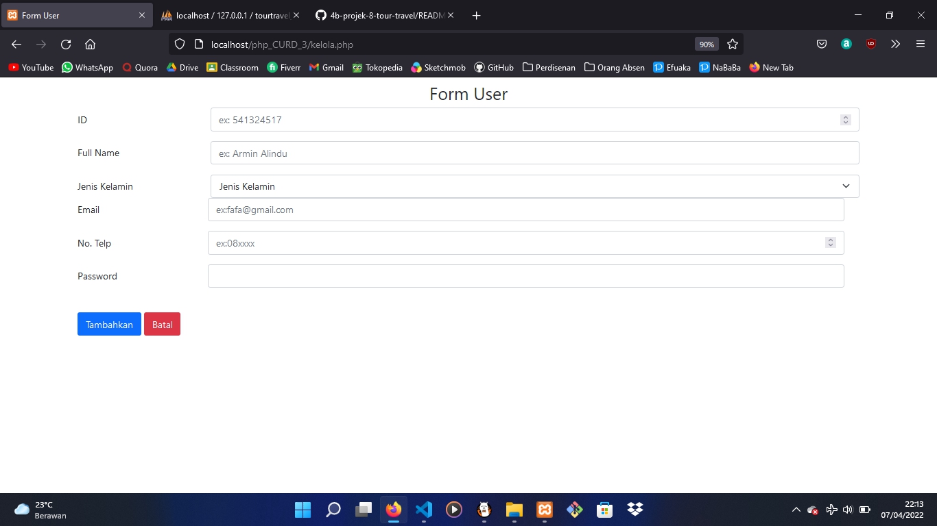 GitHub - Praktikum-PBW/4b-projek-8-tour-travel
