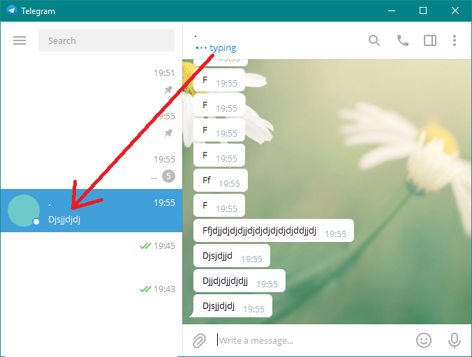 Typing indicator does not appear on the chat list for private chats · Issue #10451 ...