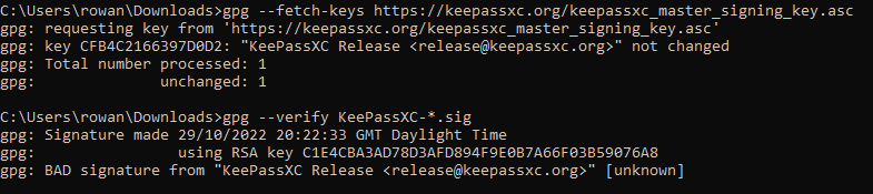 Verification checks failing for .zip download · Issue #8875 · keepassxreboot/keepassxc · GitHub