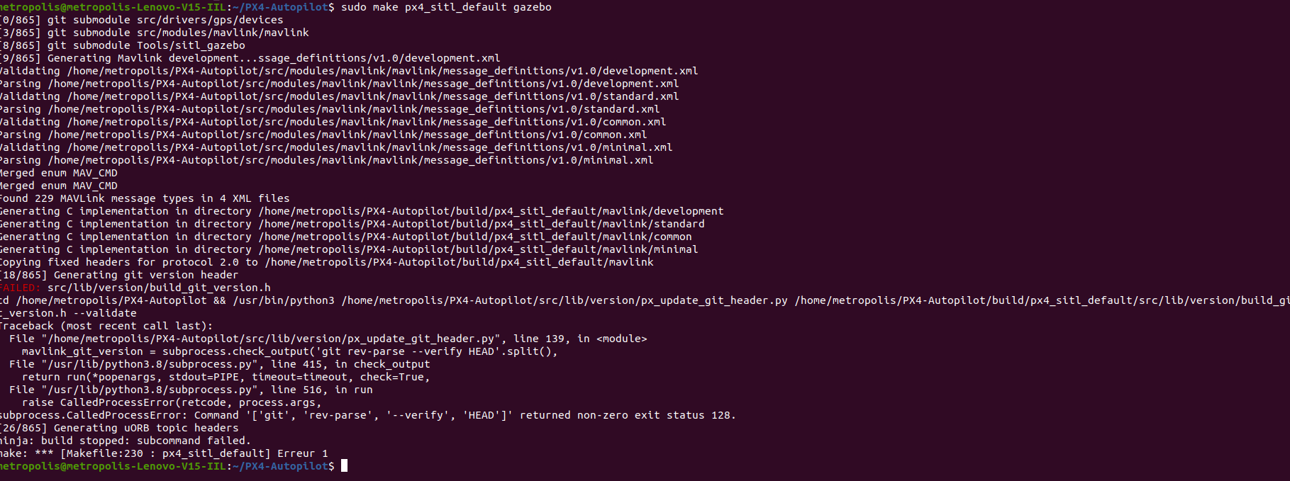 make px4_sitl_default gazebo error · Issue #16260 · PX4/PX4-Autopilot · GitHub