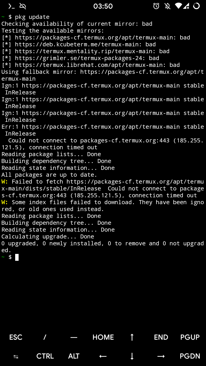 Main repo package.termux.org is being transfered to another server ...