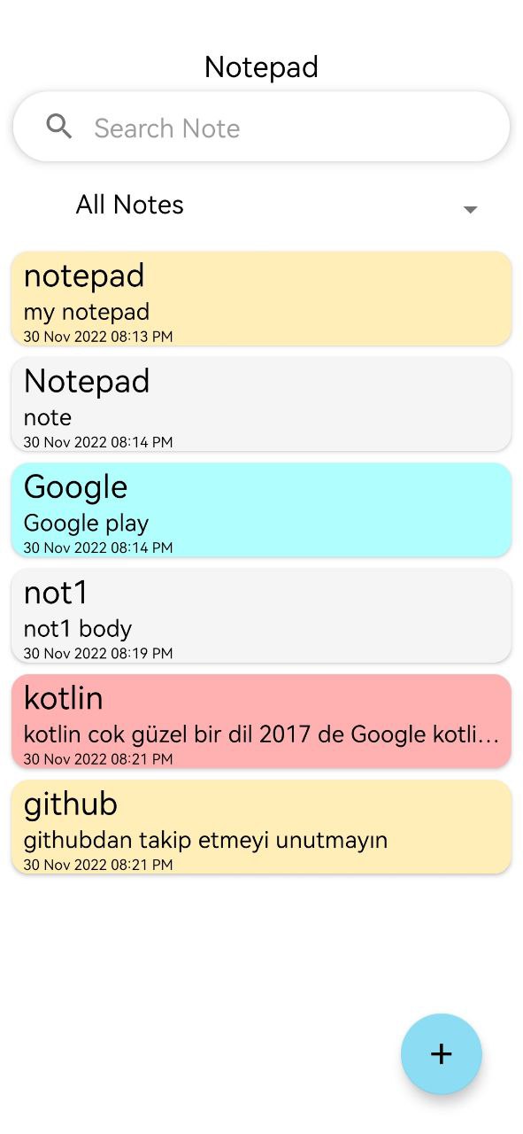 GitHub - Tunahandmr/NotepadKotlin