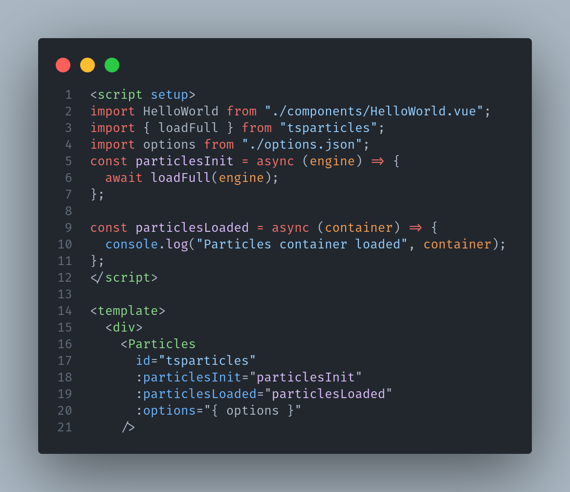 How to load local json options? · tsparticles tsparticles · Discussion ...