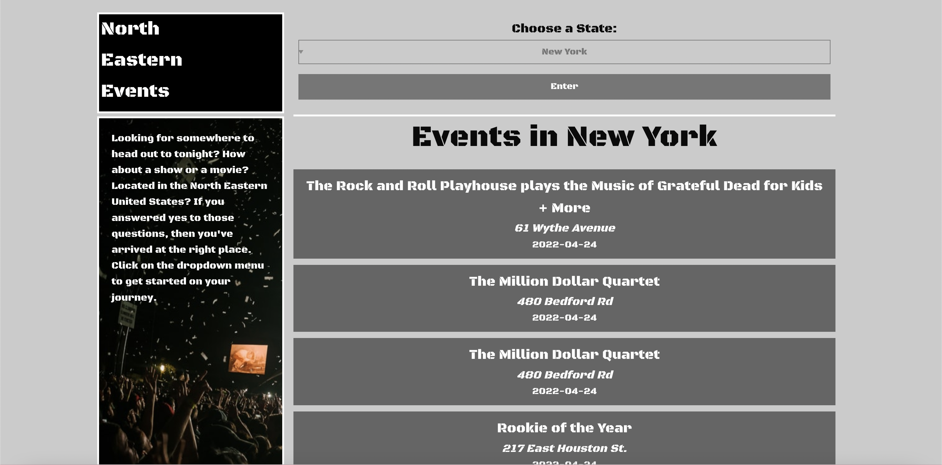 GitHub - derrickais/nae-events