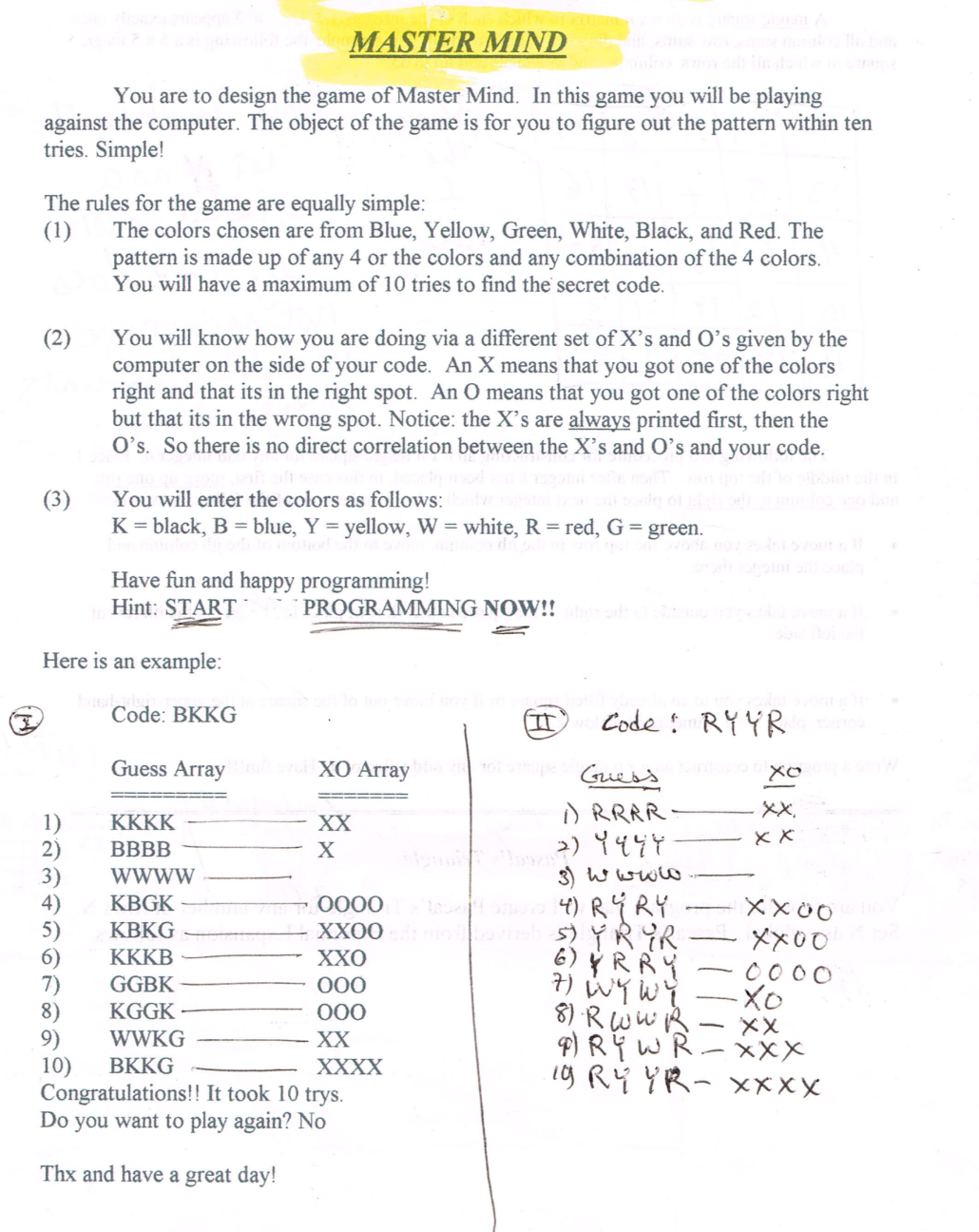GitHub - ChristinaTrinh/Master-Mind-Project