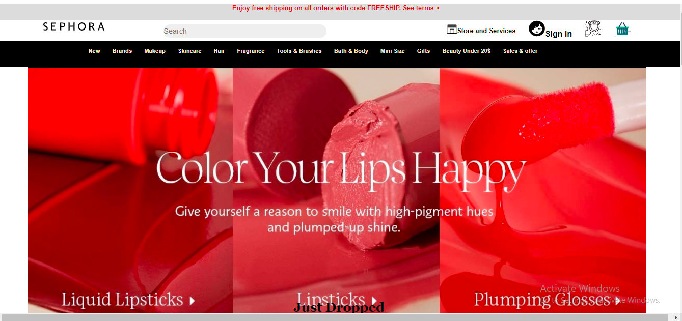 GitHub - Monicapriya/Sephora-website-clone: Clone of an e-commerce ...