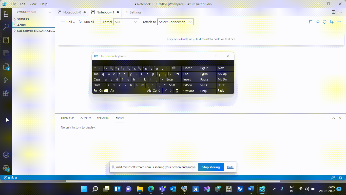 A11y_AzureDataStudio_Connect to a SQL Server_Keyboard: The New Connection tooltip is not ...
