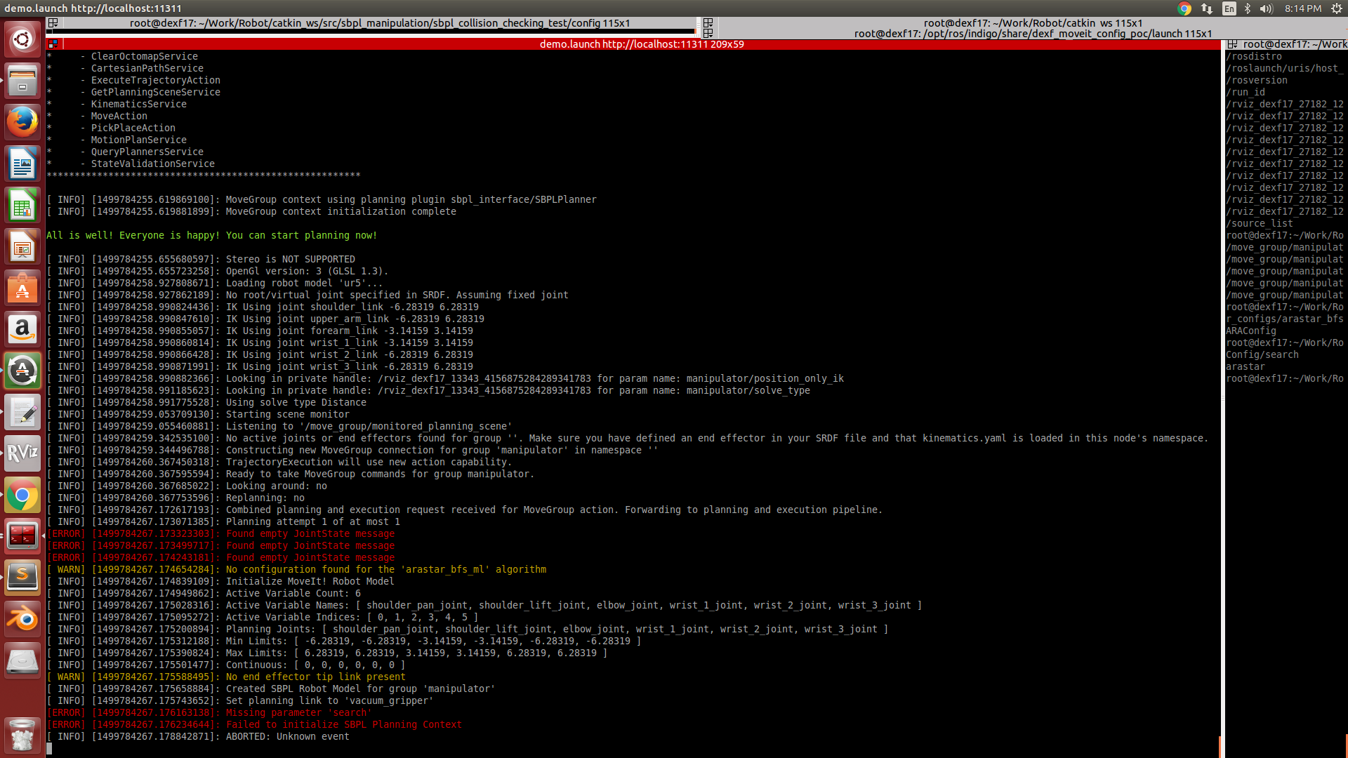 self_collision_model param not found · Issue #2 · aurone/moveit_planners_sbpl · GitHub