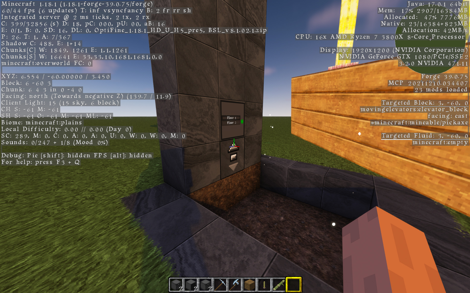 [Shaders] Visual glitch when using shaders with mod "Moving Elevators ...