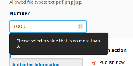 number.module is enforcing a maximum value even if one is not specified ...