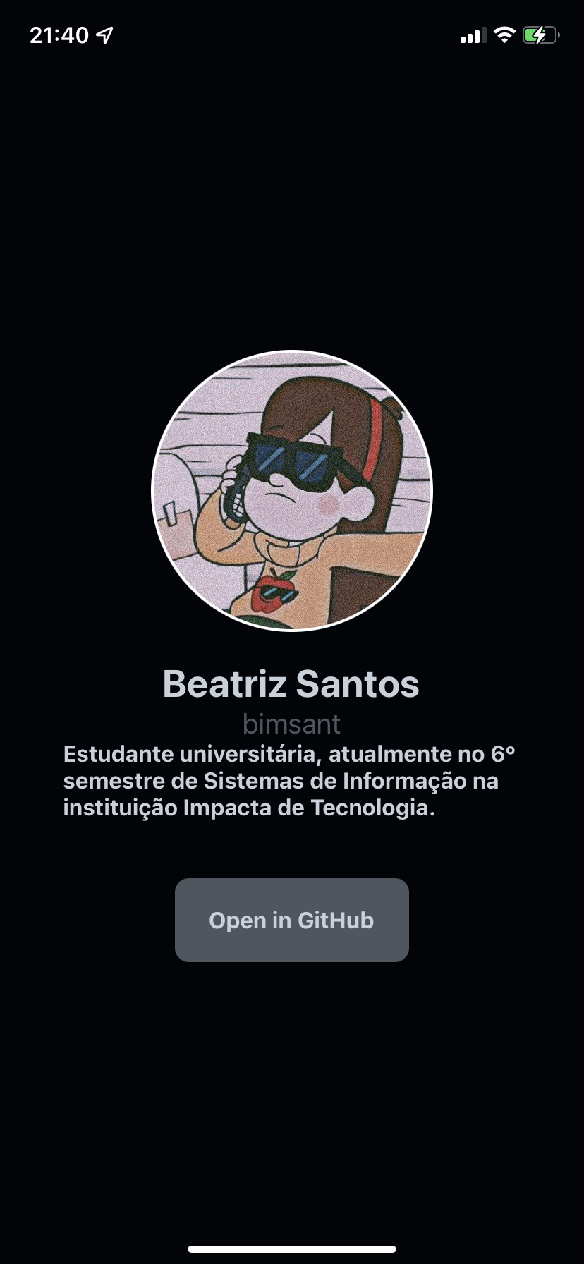 Github Bimsant Projeto Perfil Github Repositório Criado Para