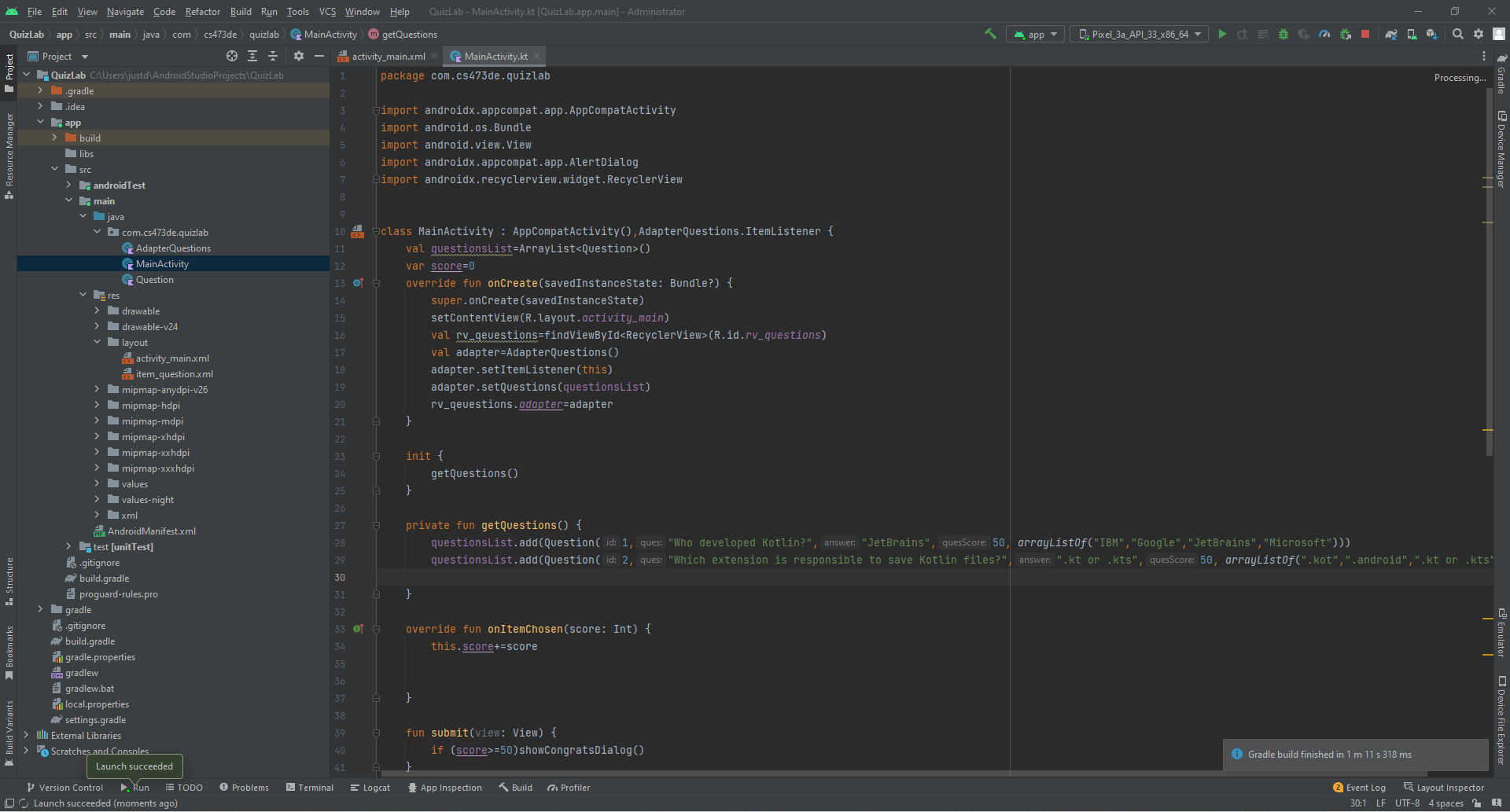 GitHub - WesamAlqudah/QuizLab
