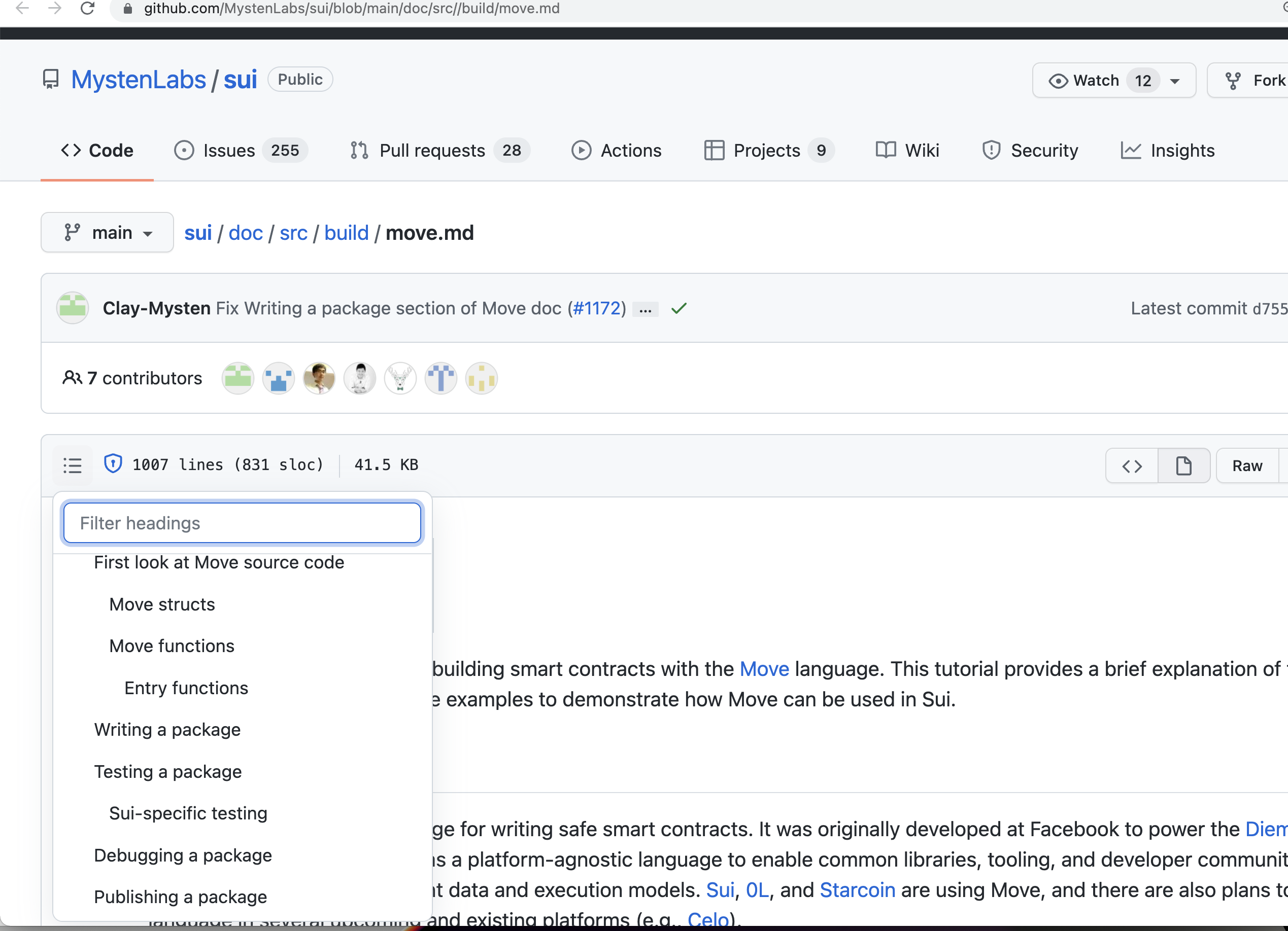 Distinguish between various headers (H4s, H3s, H2s) in ToCs · Issue #1237 · MystenLabs/sui · GitHub