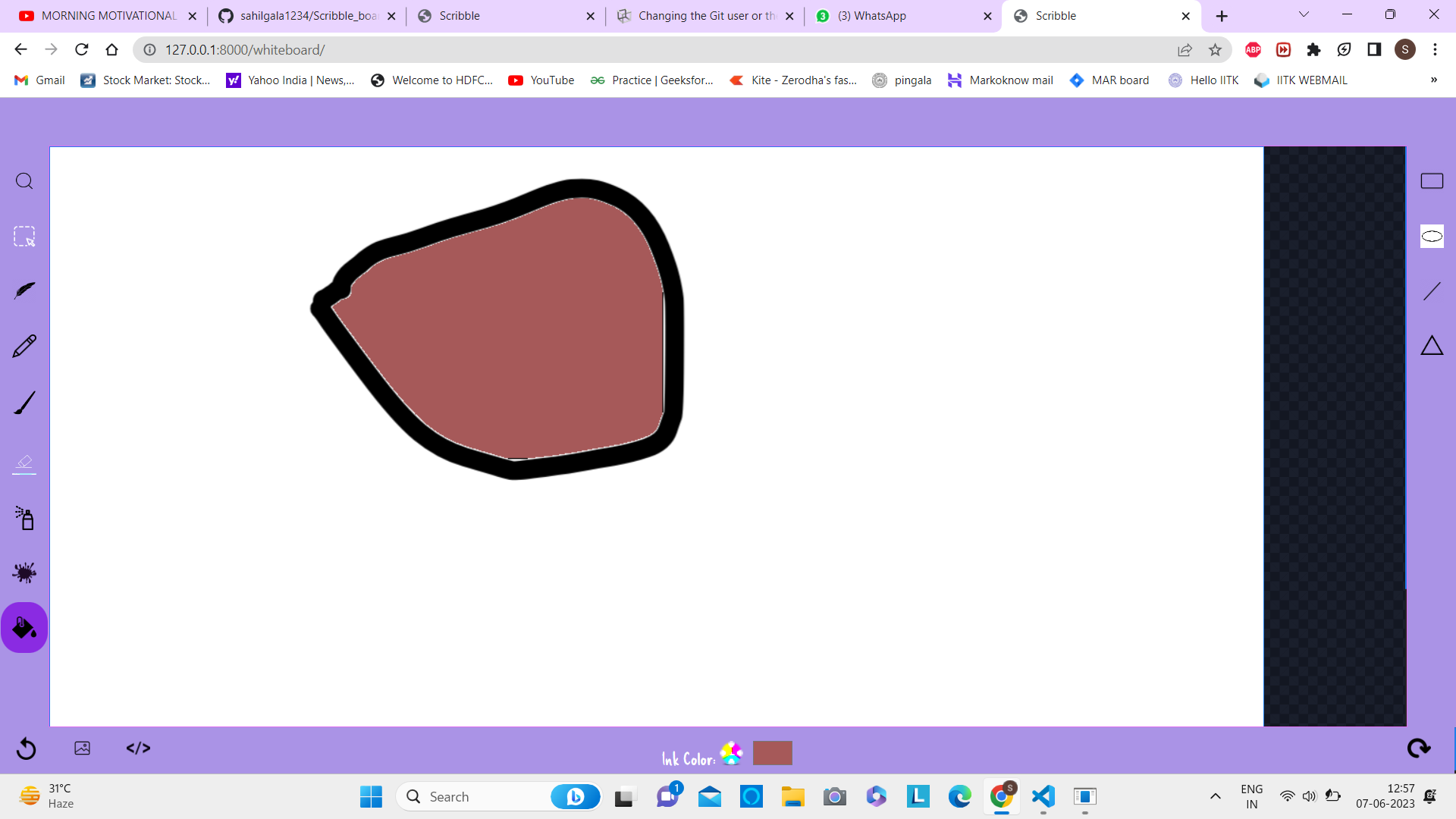 GitHub - sahilgala1234/Scribble_board: A Scribble board implemented that allows freehand ...