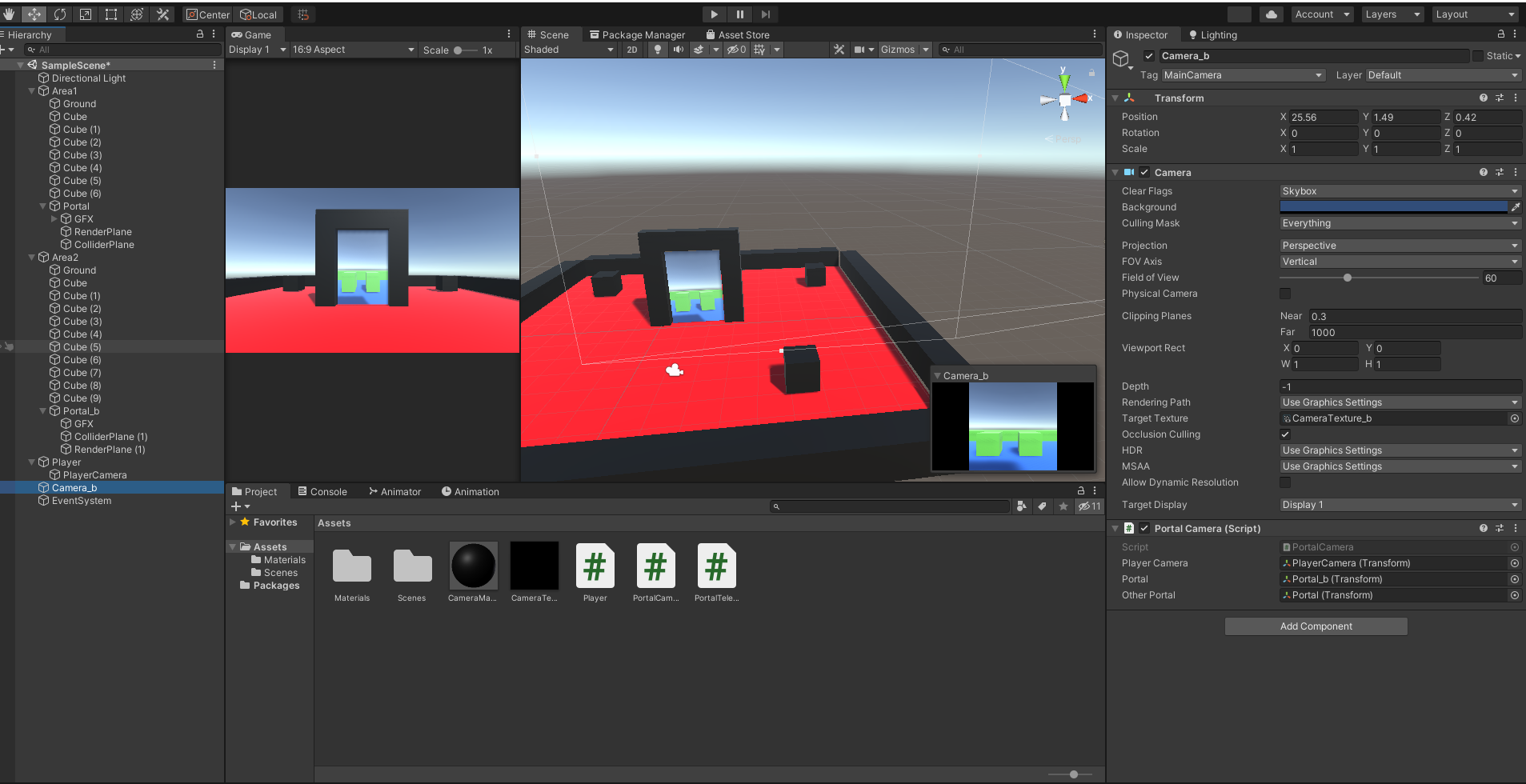 GitHub - oktaytezcan/TeleportExampleWithRenderTexture