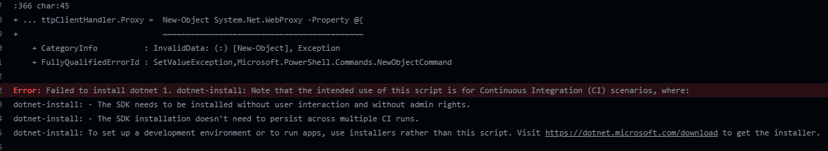 actions/setup-dotnet@v3 throwing error on Windows · community · Discussion #41474 · GitHub