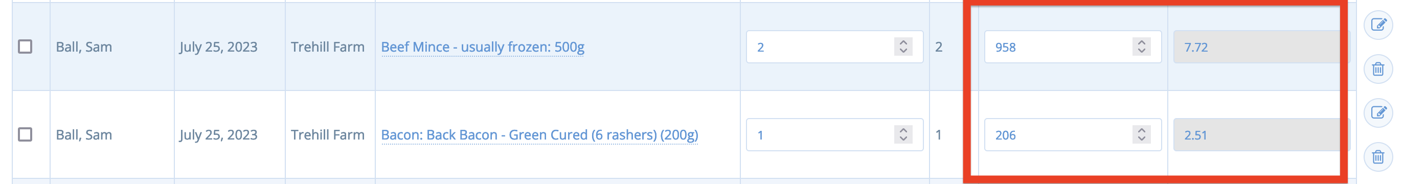 Pack By Customer Report Not Showing Correct Product Weights After 7358