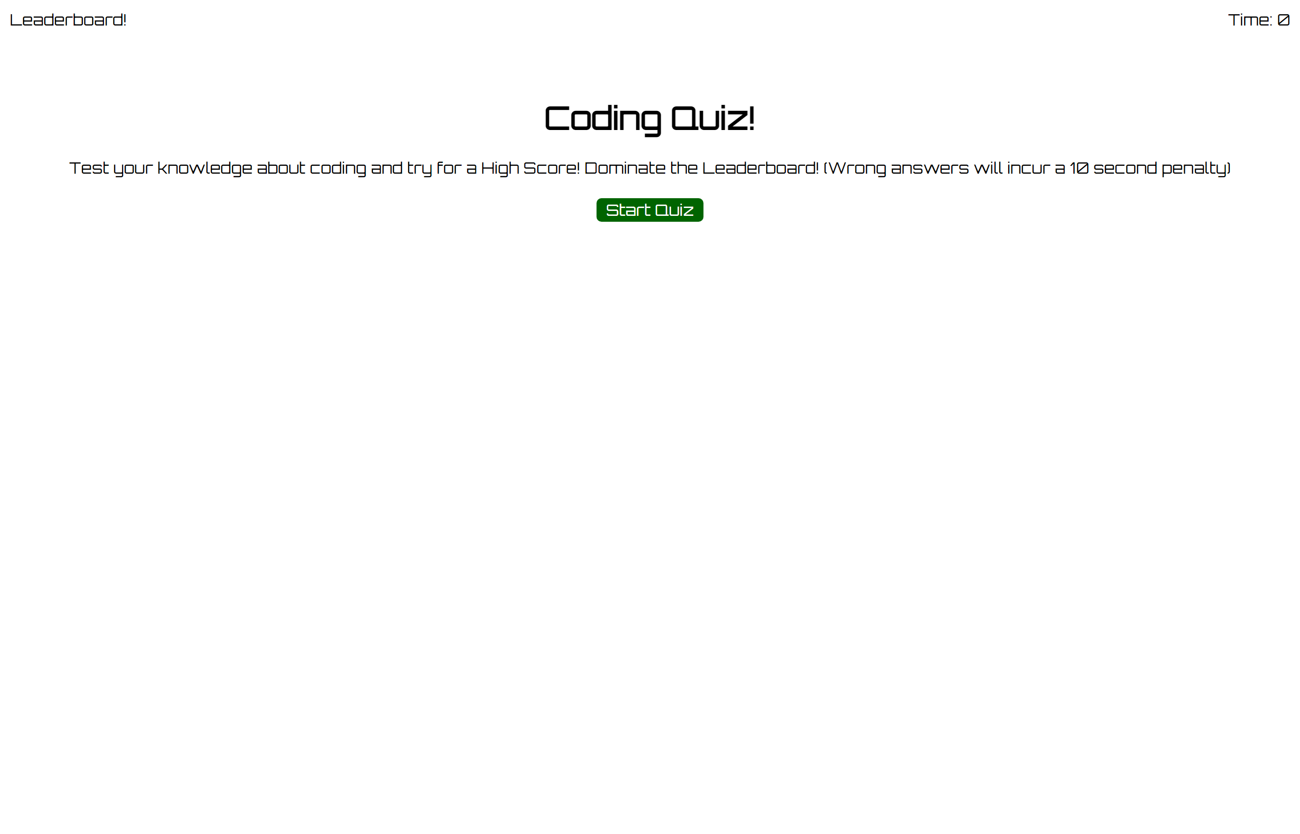 GitHub - Knocktov/code-quiz