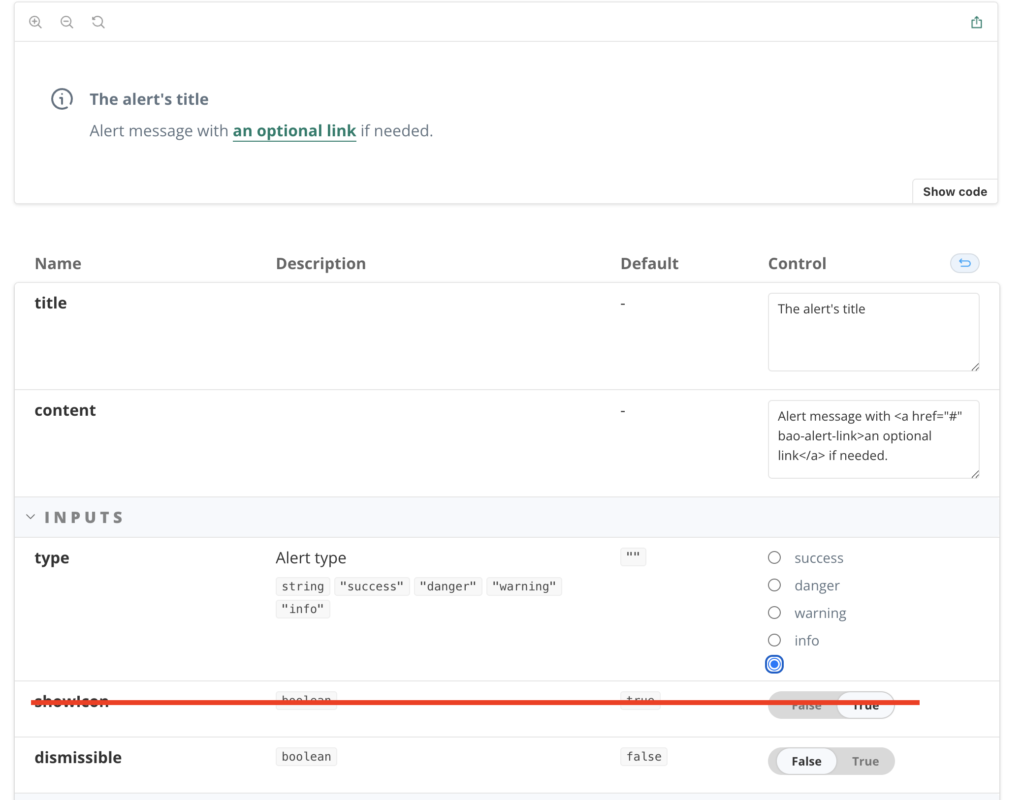 Remove the "showIcon" prop on bao-alert · Issue #31 · VilledeMontreal/angular-ui · GitHub