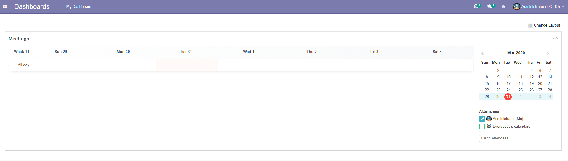 [13] Dashboard does not render calendar content · Issue #48677 · odoo ...