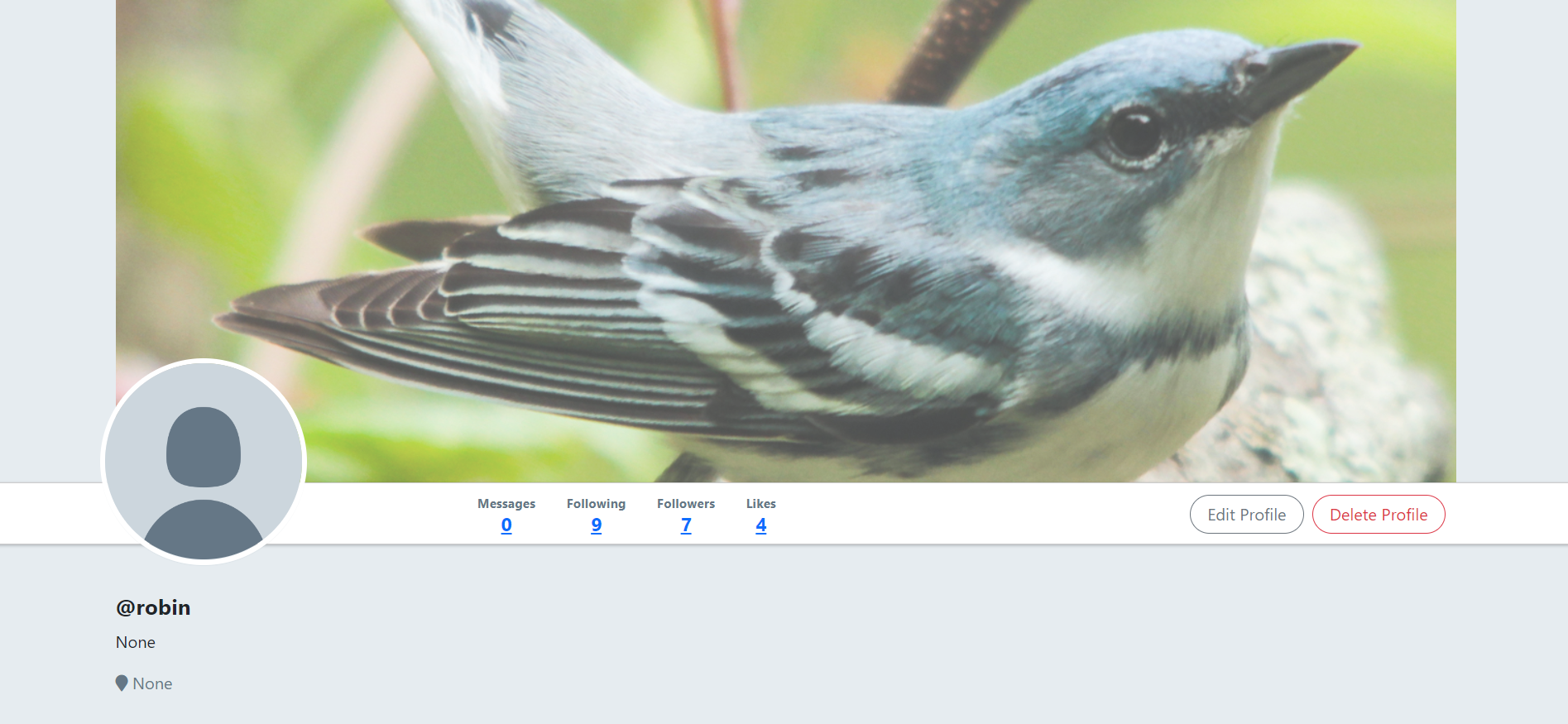 GitHub - robinnsheen/flask-warbler