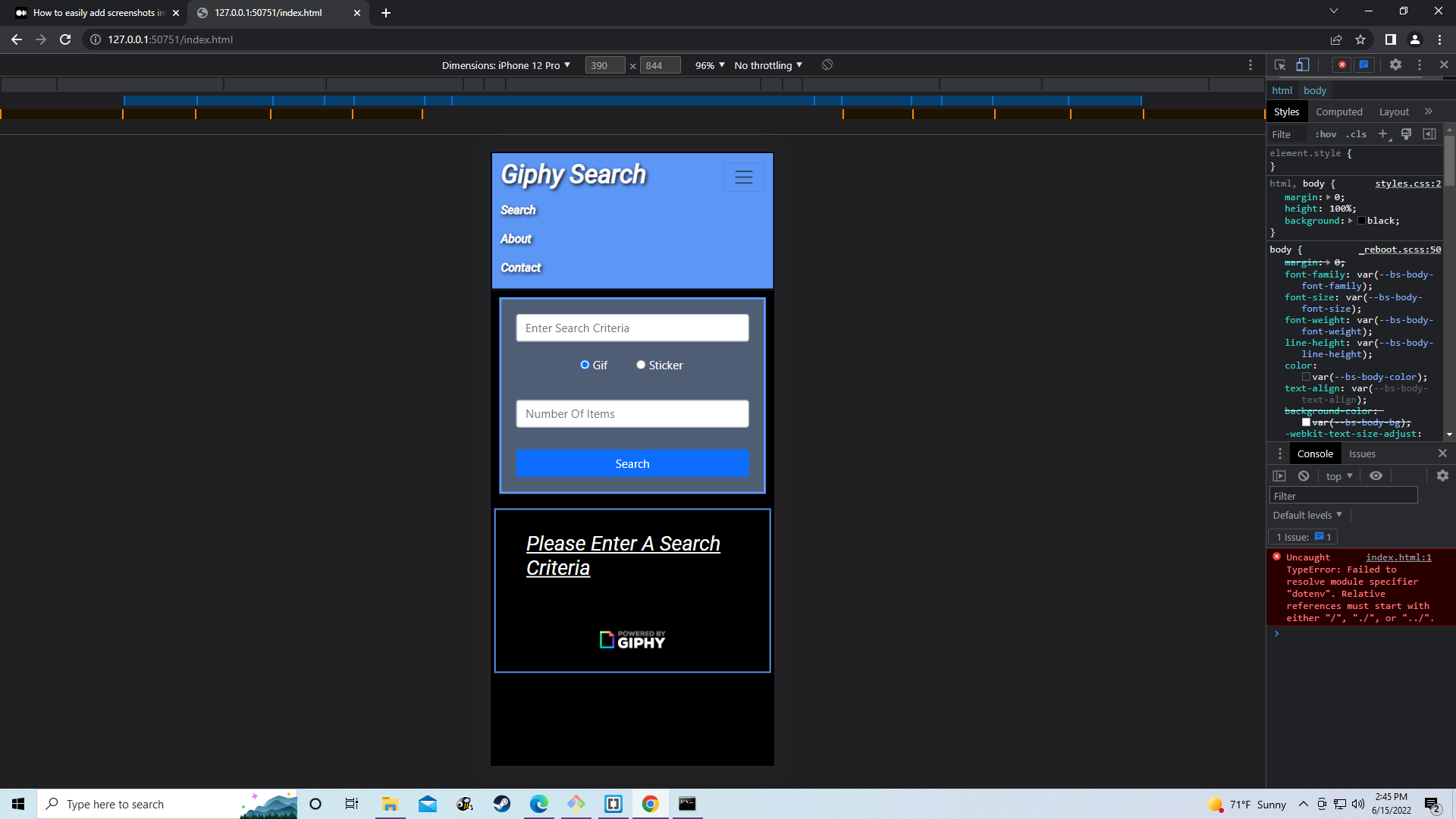 GitHub - puythoven72/GiphySearch