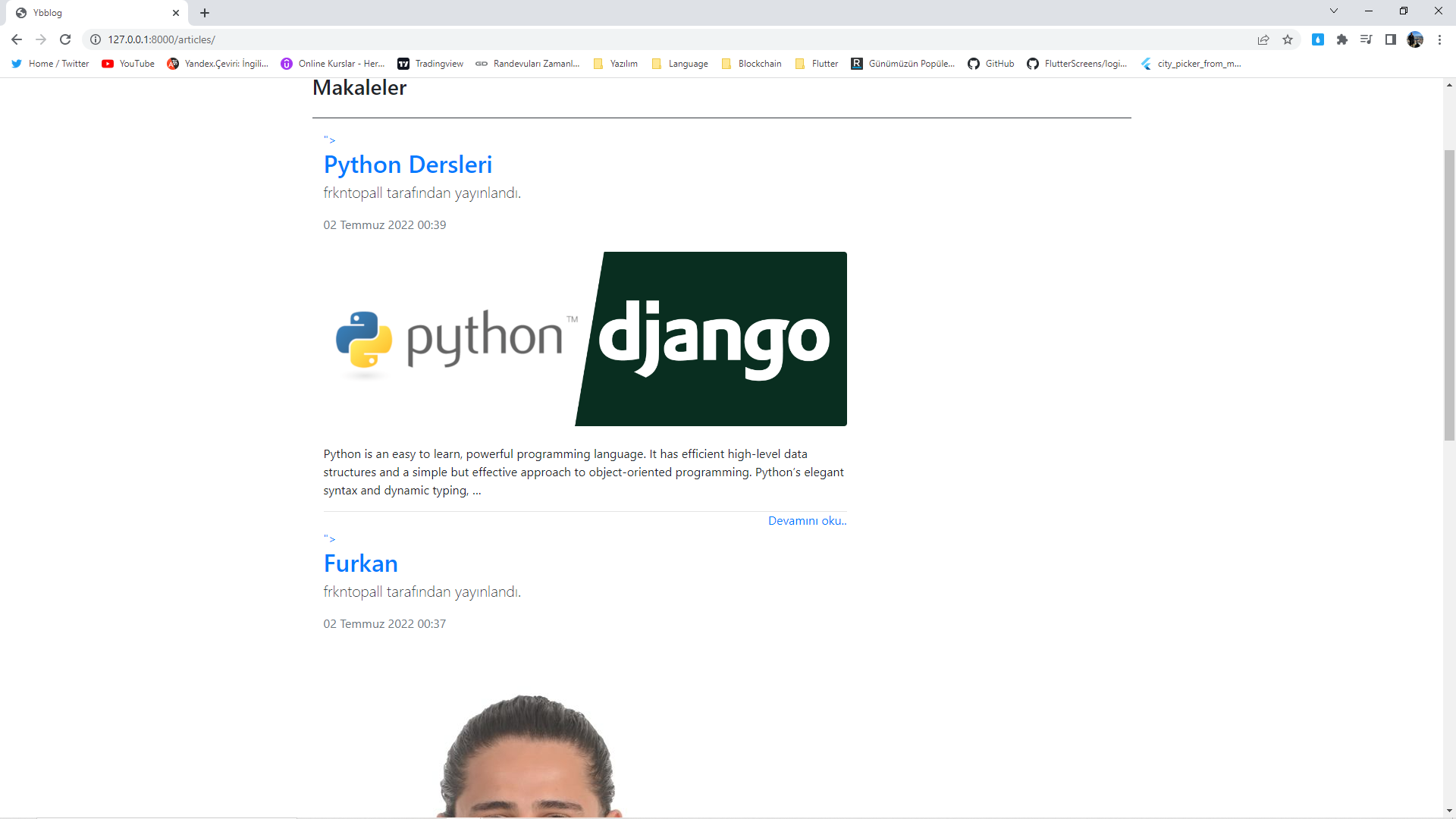 GitHub - frkntopal/django2