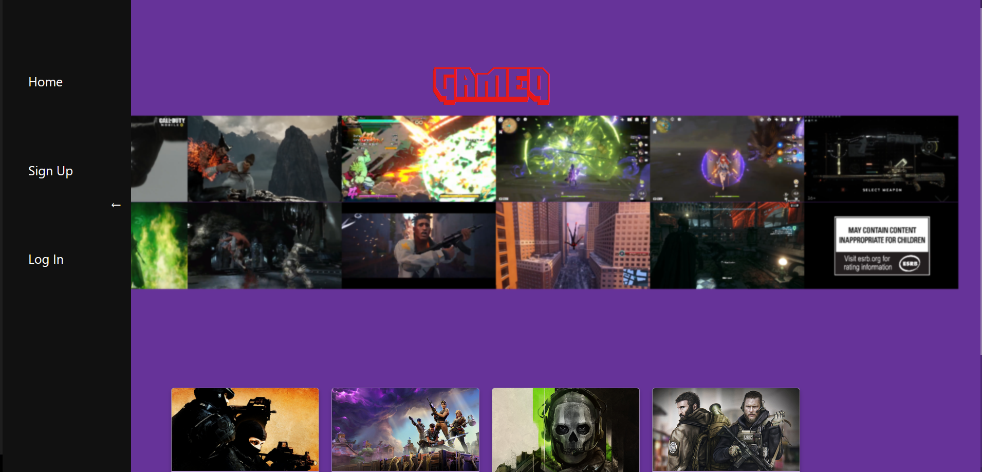 GitHub - tetonkaa/gameq: project 3