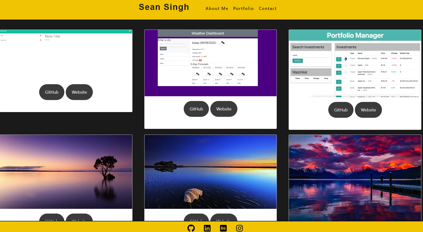 Github Sencefs React Portfolio