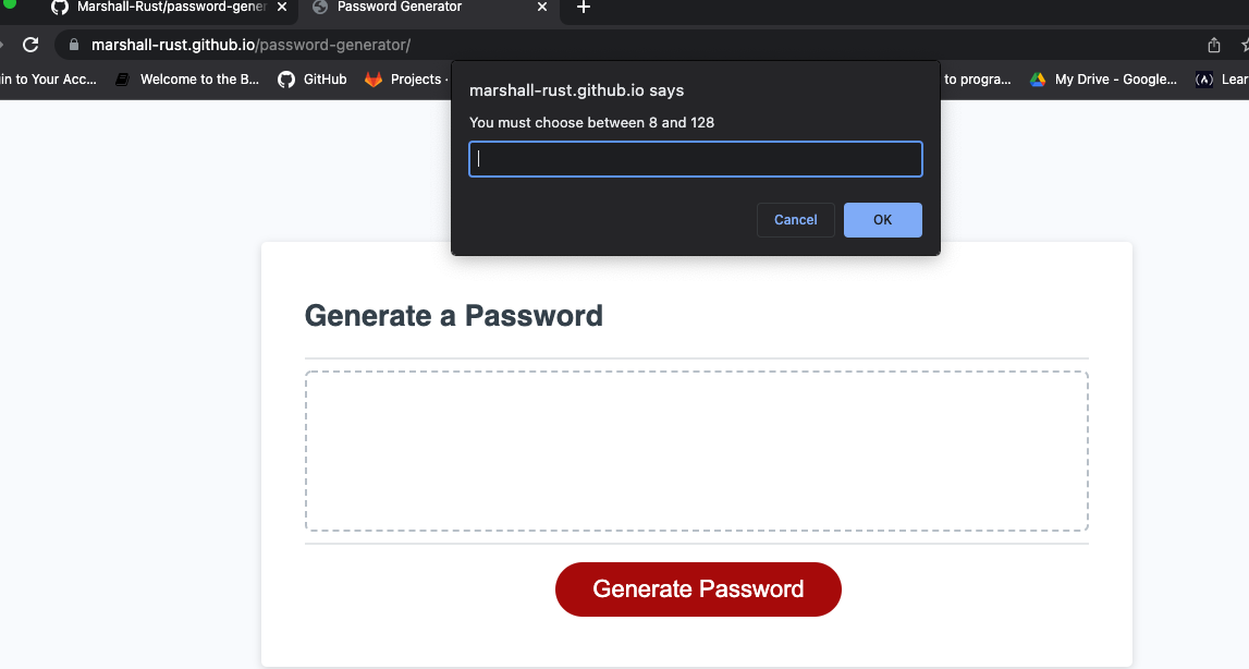 GitHub - Marshall-Rust/password-generator: homework for week 3 ...