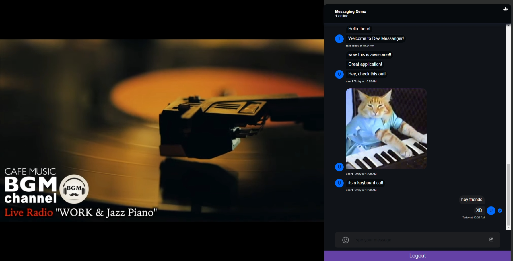 GitHub - mattchips/dev-messenger