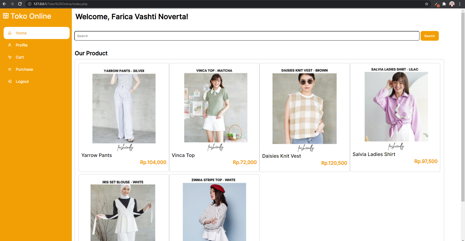 GitHub - faricaav/Toko-Online-Website: Online store website using PHP, MySQL, HTML, and CSS