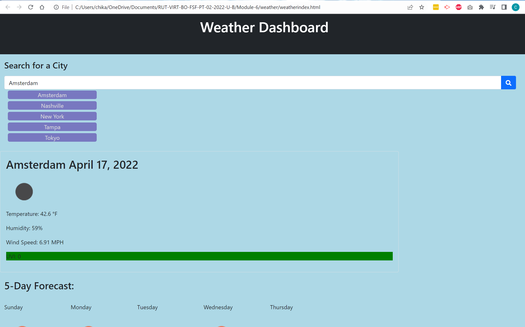 GitHub - ckim14/module6-weather