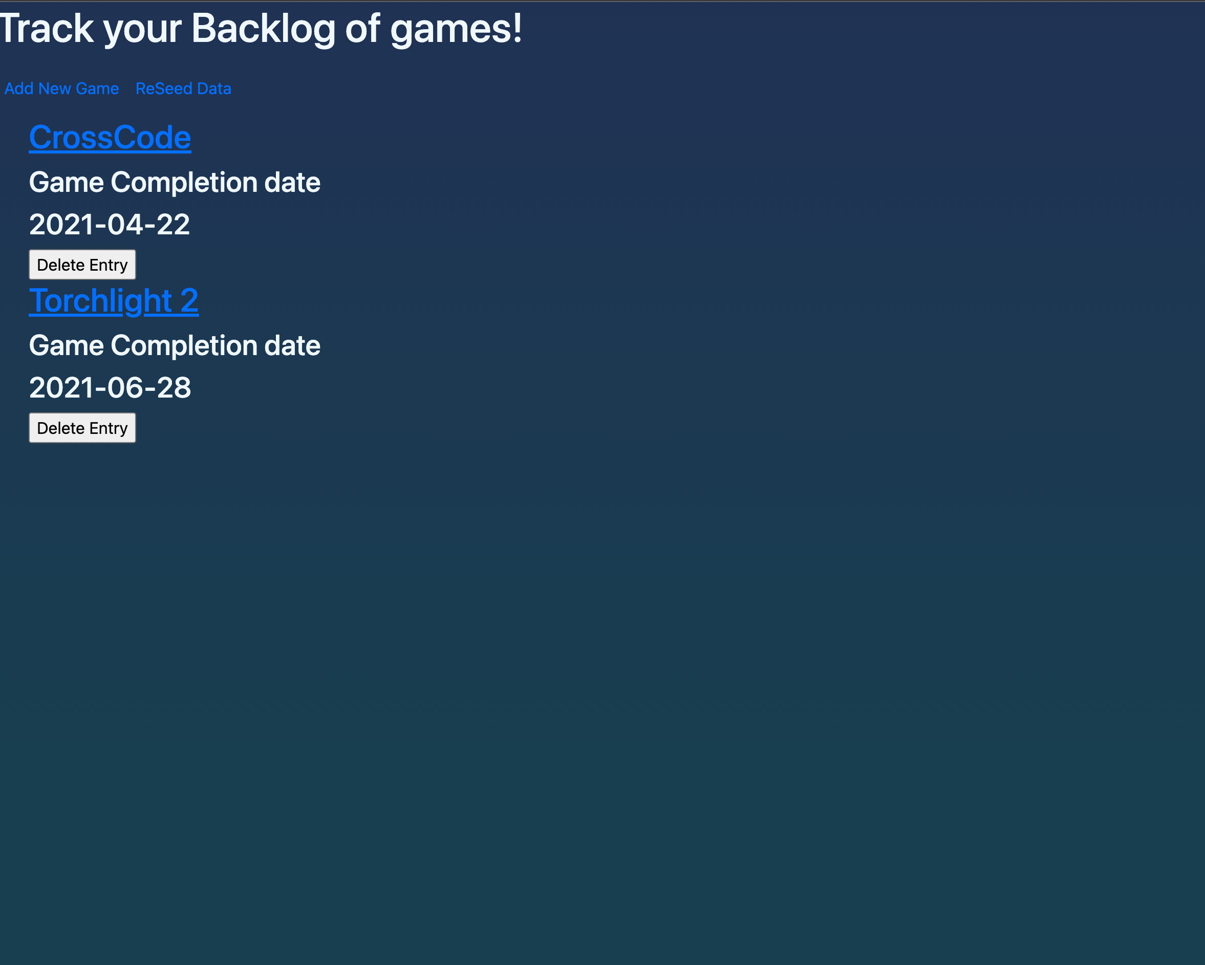 GitHub - Isyates/Game-Completion-Tracker