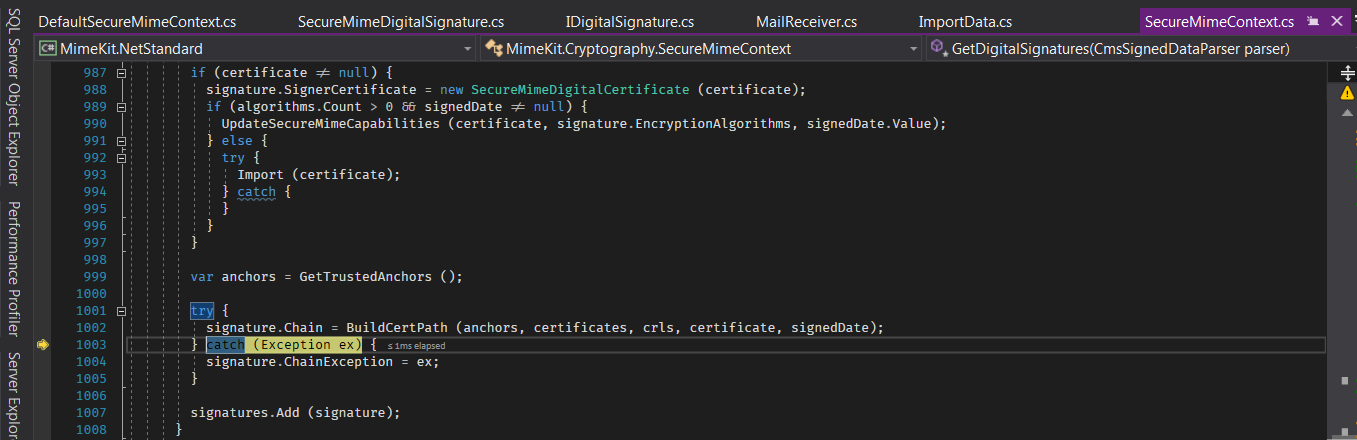 S/MIME verification - are CAs checked to be trusted? · Issue #312 · jstedfast/MimeKit · GitHub