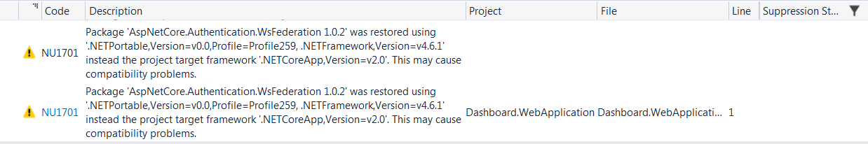 Not working with .NET Core 2.0 Preview 2 · Issue #12 · chrisdrobison/aspnetcore-wsfed · GitHub