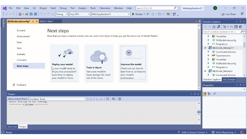 A11y_Model Builder_Select Scenario_Image Classification_Info and relationships: Narrator/NVDA ...