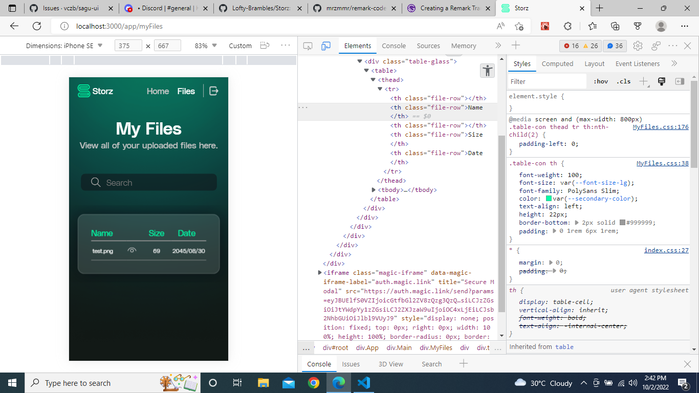 🐛 [BUG] - Bad responsiveness on file's tab. · Issue #30 · anomic30/Storz · GitHub