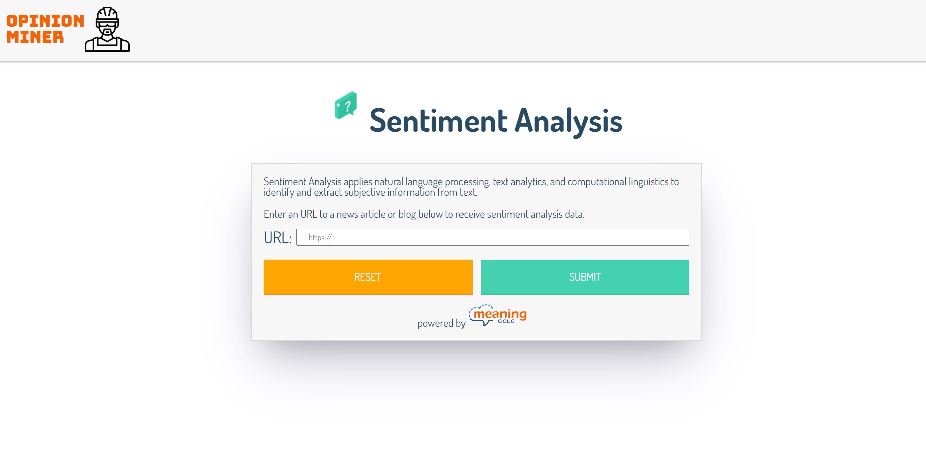 GitHub - abbie-codes/opinion-miner: A web tool that allows users to run Natural Language ...