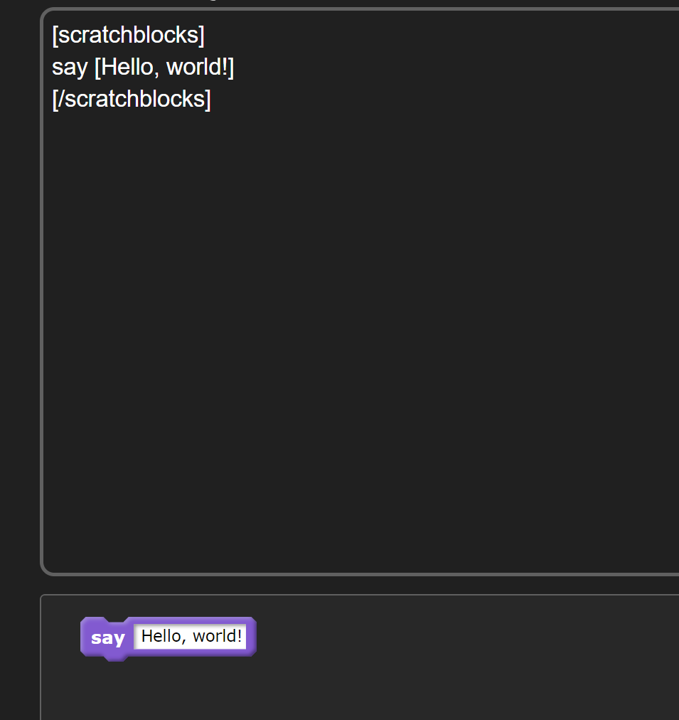`forum-live-preview` doesn't have Scratch 3 blocks with `scratchblocks ...