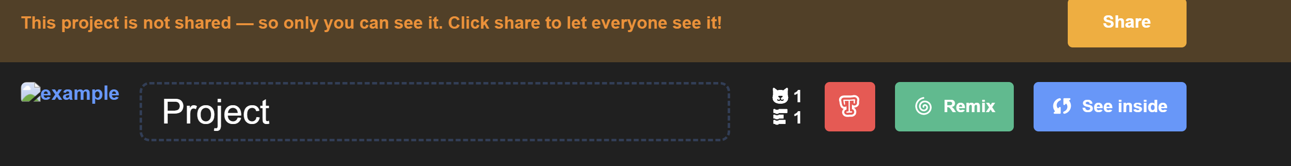 `remix-button`: Can still remix even the project is unshared. · Issue ...