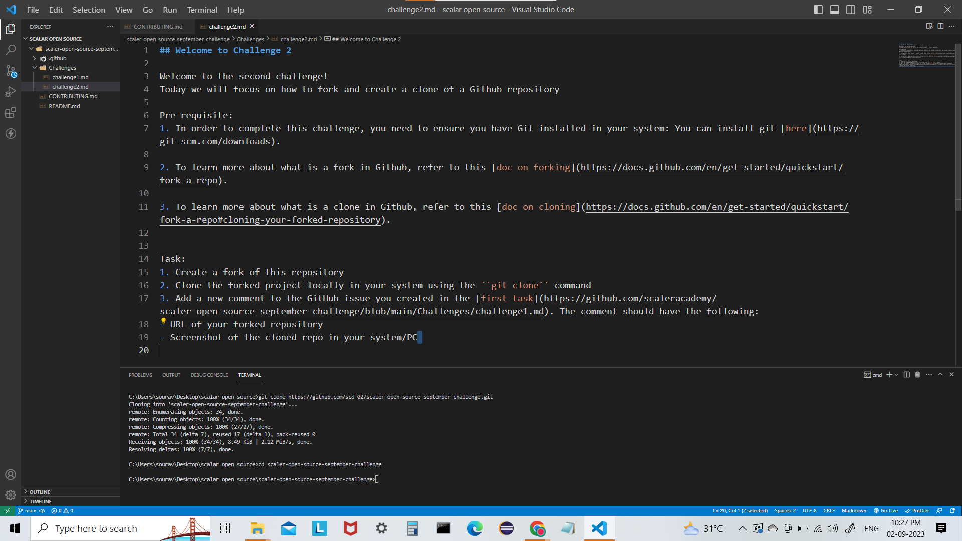 September-Challenge: Sourav Chandra Dey · Issue #167 · scaleracademy/scaler-open-source ...
