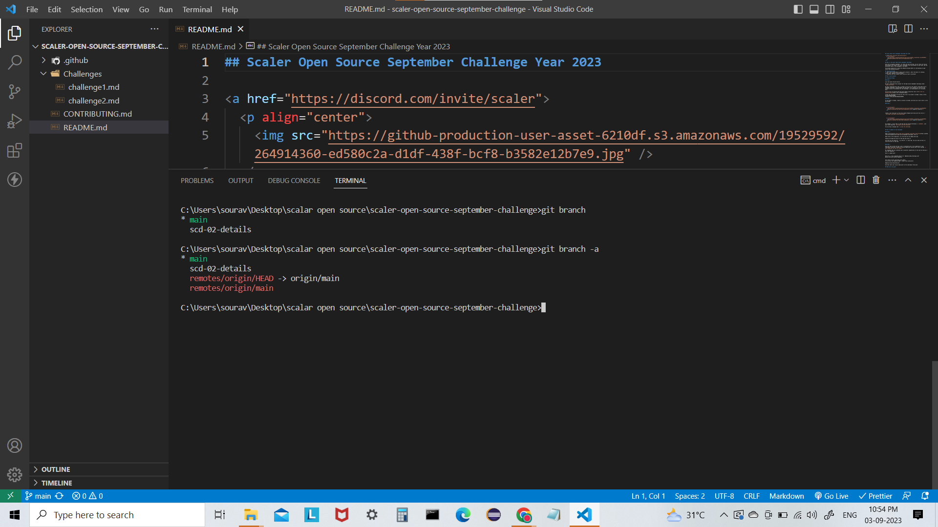 September-Challenge: Sourav Chandra Dey · Issue #167 · scaleracademy/scaler-open-source ...