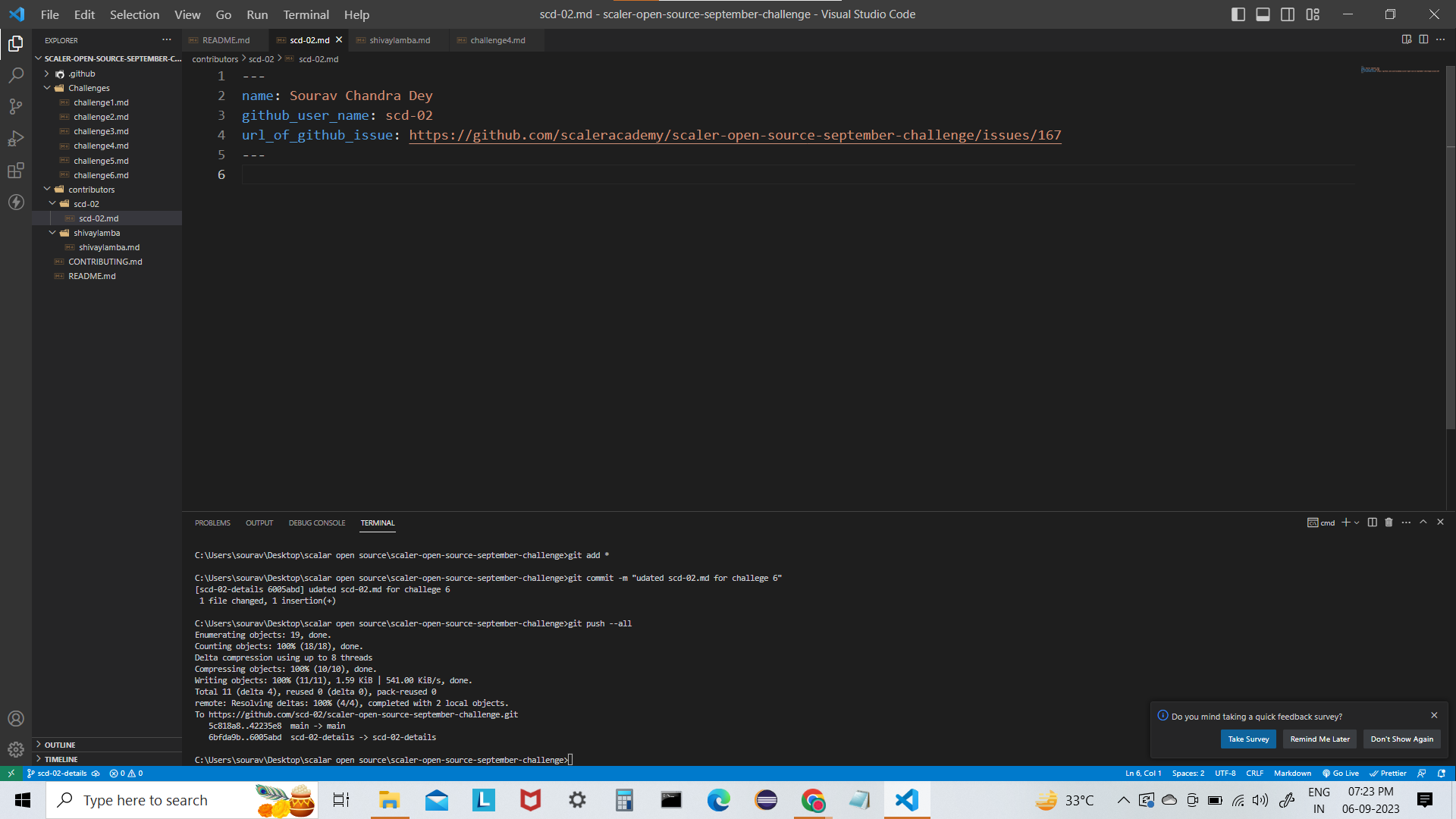 September-Challenge: Sourav Chandra Dey · Issue #167 · scaleracademy/scaler-open-source ...