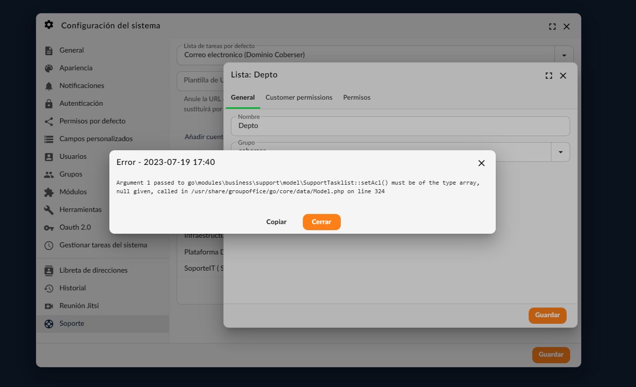 error v6.7.41 module support !! · Issue #1030 · Intermesh/groupoffice · GitHub