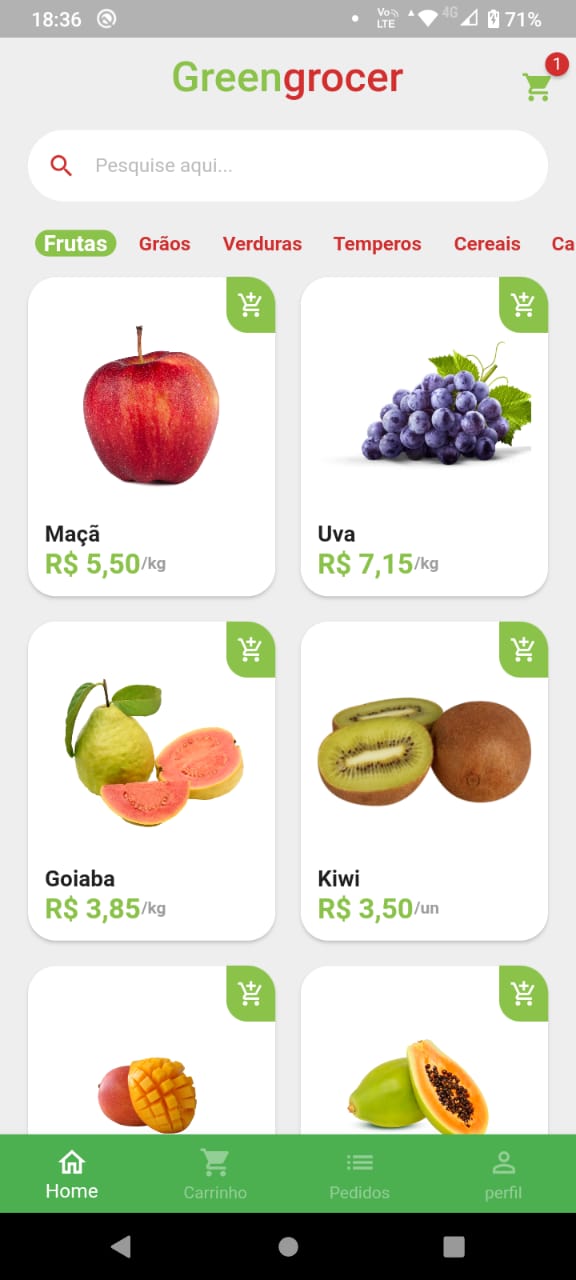 GitHub - GuilhermeSilvestre/Flutter-GreenGrocer